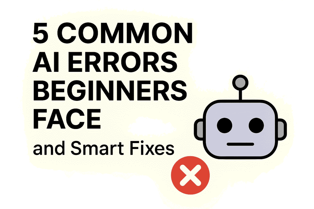 5 Common AI Errors Beginners Face and Ultimate Fixes